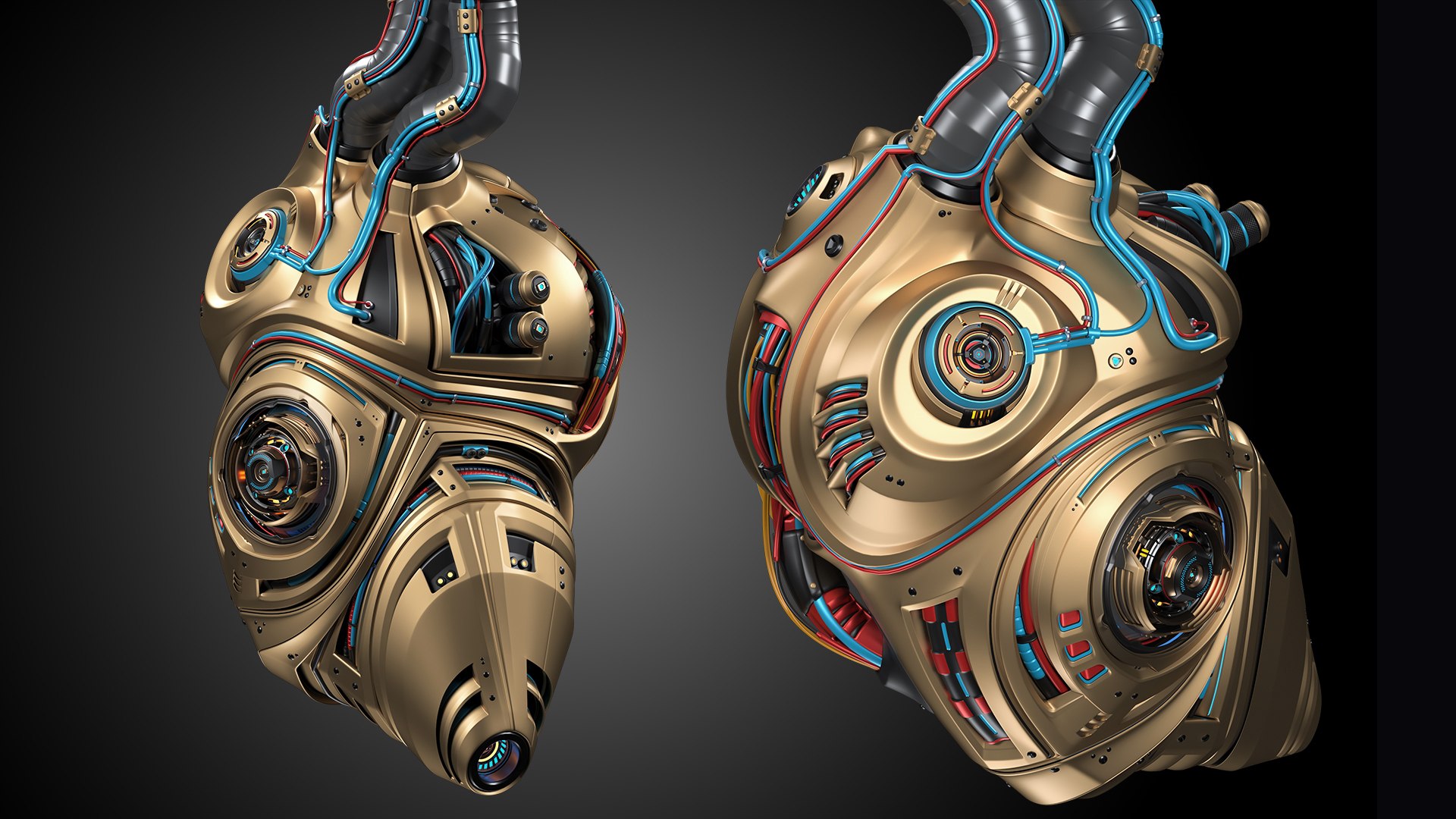 3D Sci Fi Robot Heart 2b - TurboSquid 2194079
