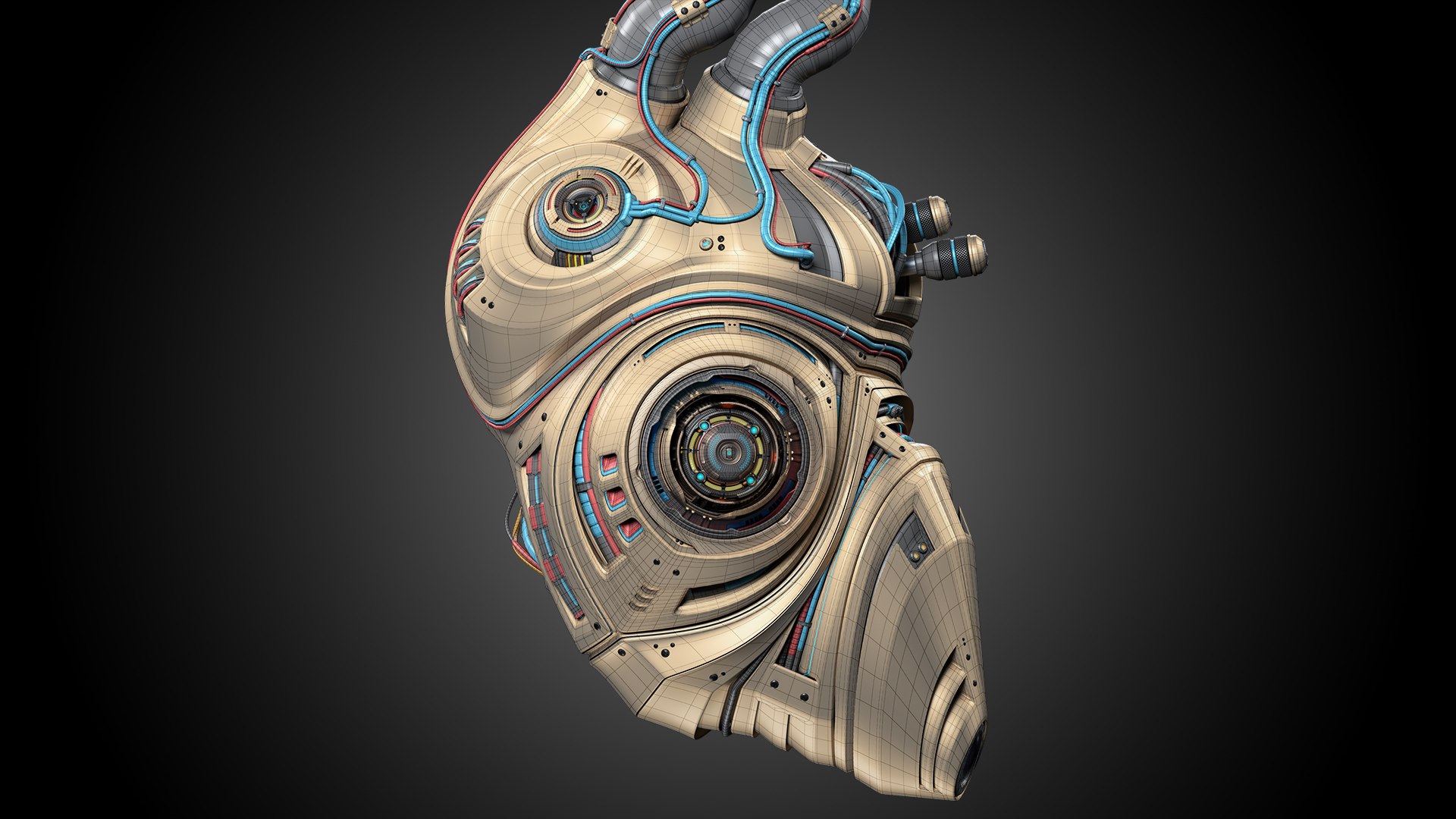 3D Sci Fi Robot Heart 2b - TurboSquid 2194079