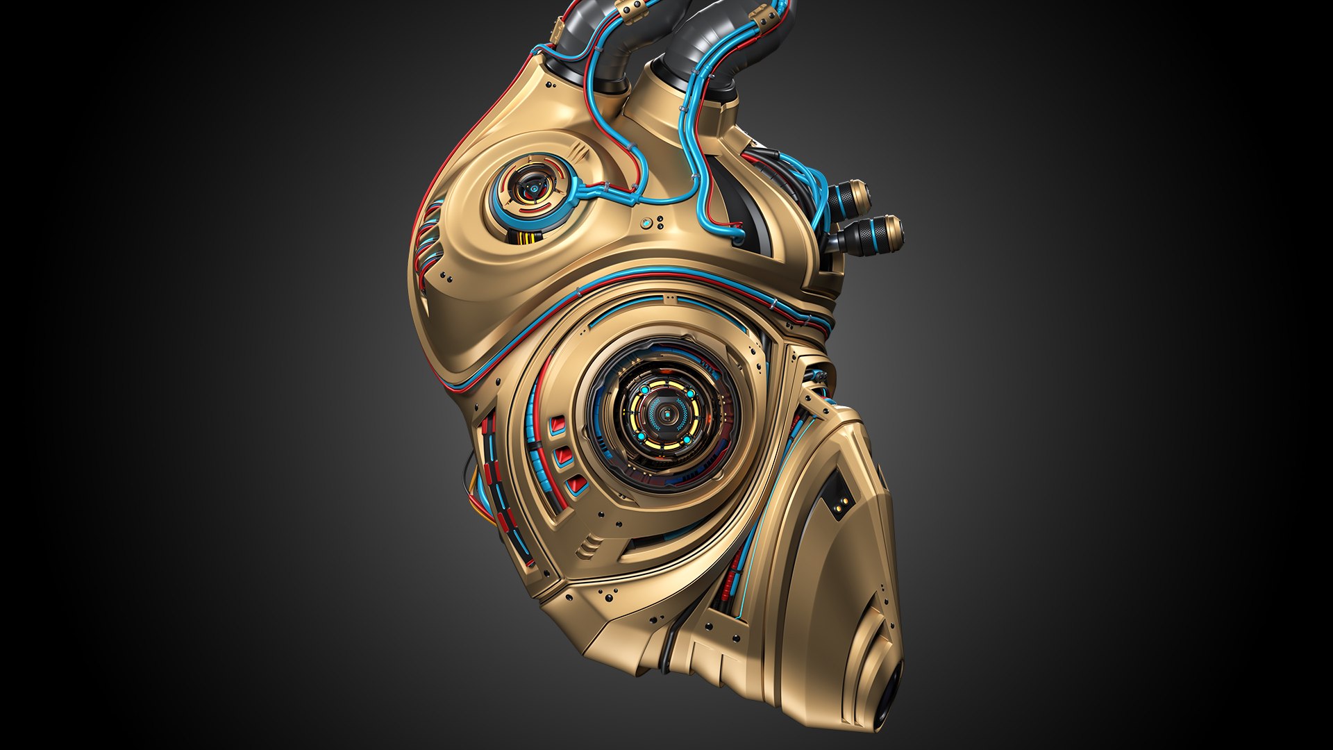 3D Sci Fi Robot Heart 2b - TurboSquid 2194079