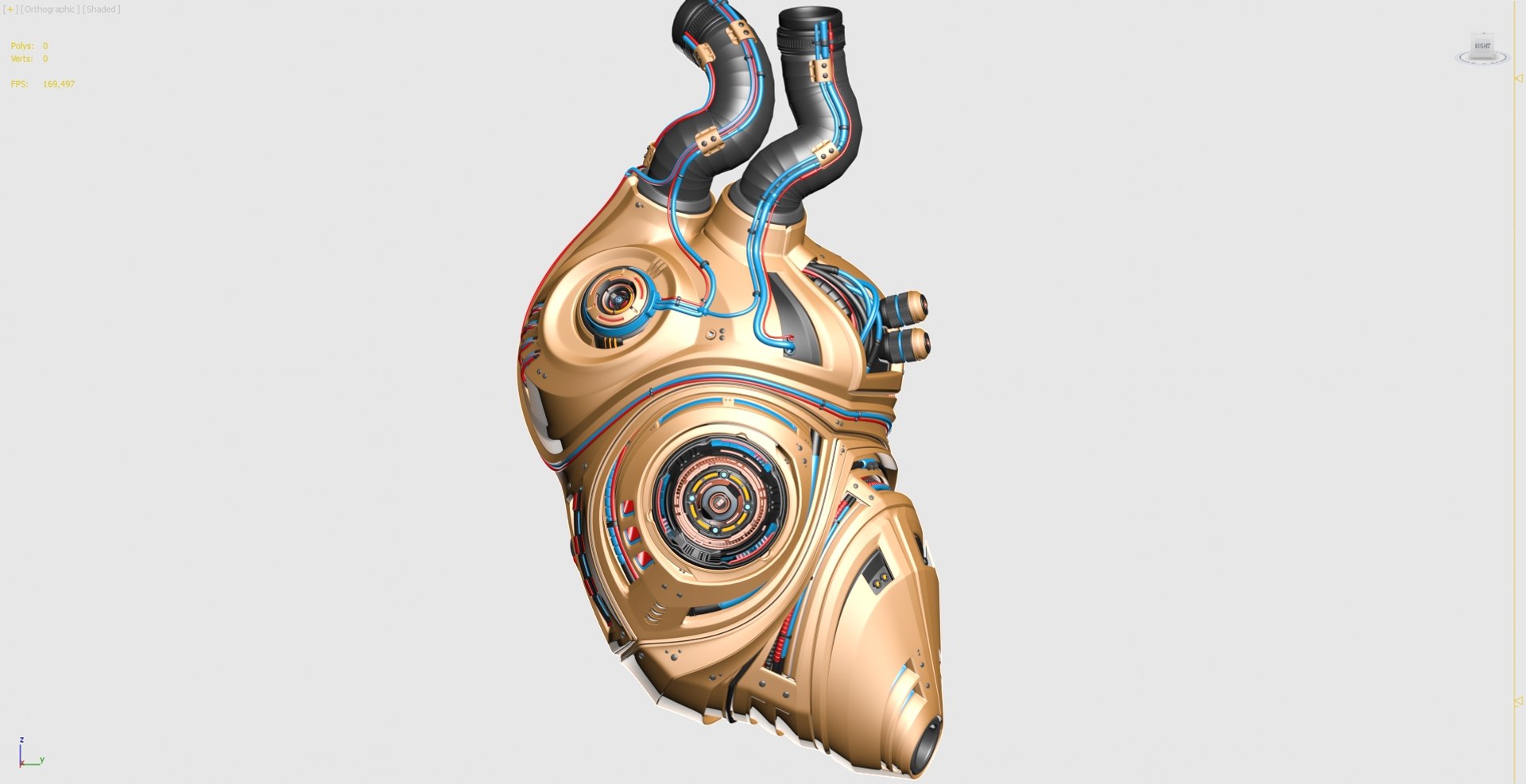 3D Sci Fi Robot Heart 2b - TurboSquid 2194079