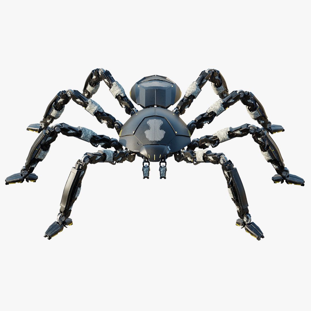 3D 3D CyberSpider Robot Rigged Midpoly PBR model model - TurboSquid 2088646