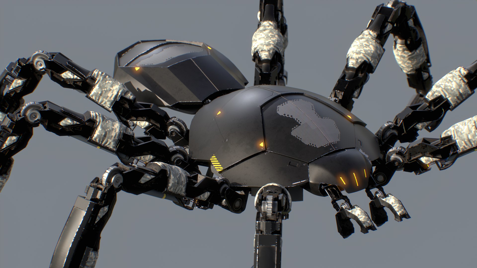 3D 3D CyberSpider Robot Rigged Midpoly PBR model model - TurboSquid 2088646