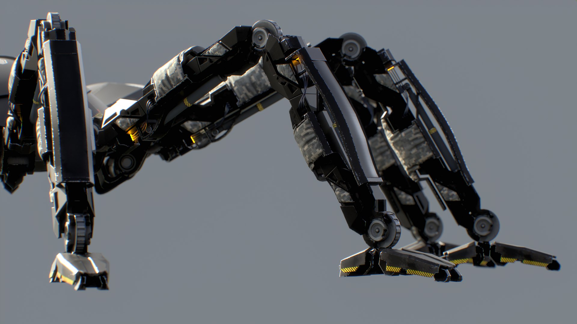 3D 3D CyberSpider Robot Rigged Midpoly PBR model model - TurboSquid 2088646