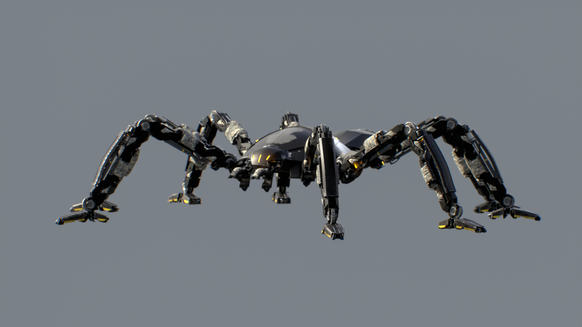 3D 3D CyberSpider Robot Rigged Midpoly PBR model model - TurboSquid 2088646