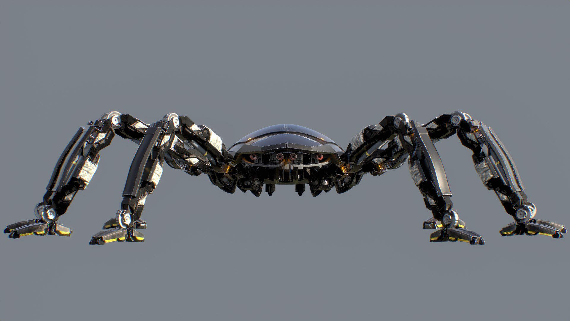 3D 3D CyberSpider Robot Rigged Midpoly PBR model model - TurboSquid 2088646