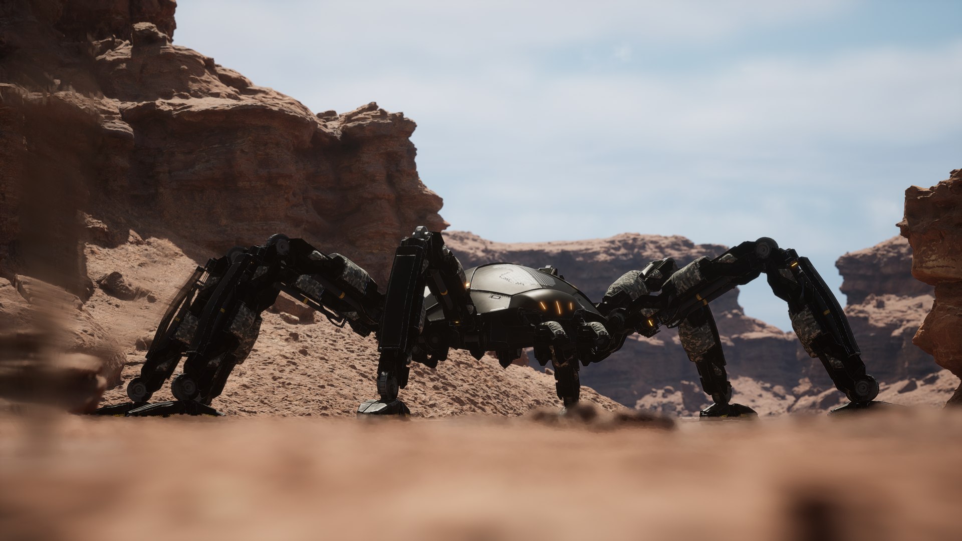 3D 3D CyberSpider Robot Rigged Midpoly PBR model model - TurboSquid 2088646