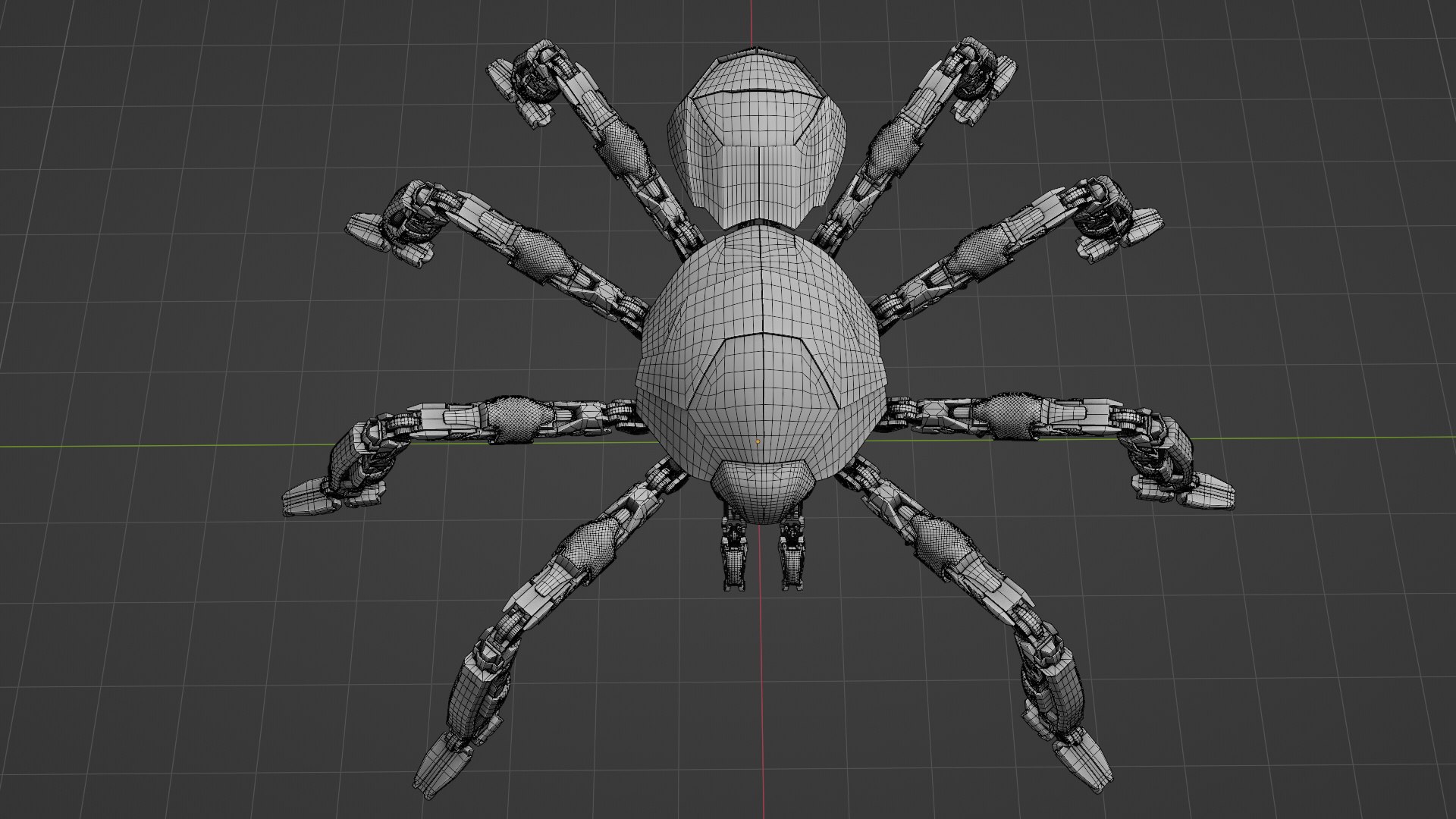 3D 3D CyberSpider Robot Rigged Midpoly PBR model model - TurboSquid 2088646