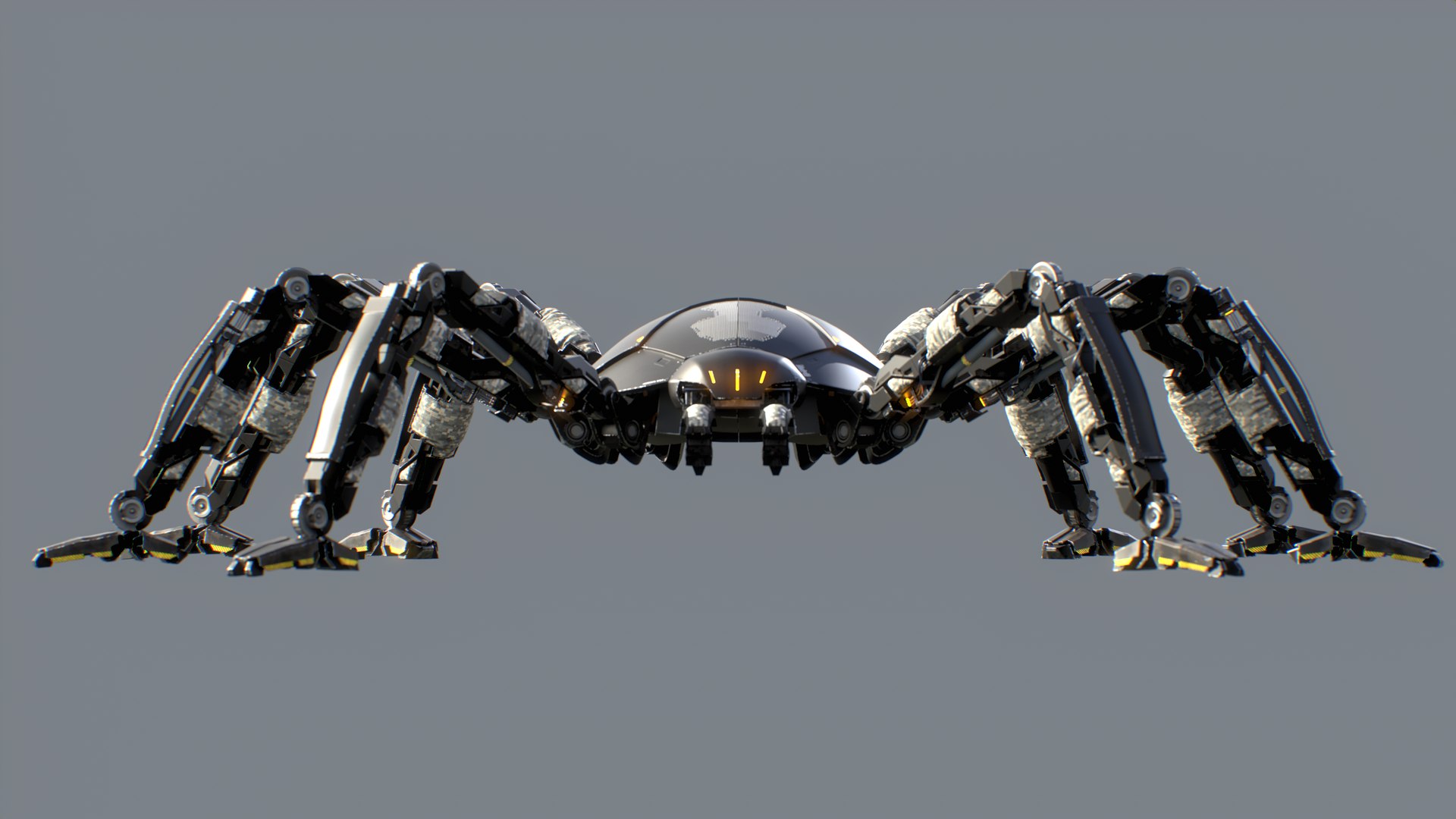 3D 3D CyberSpider Robot Rigged Midpoly PBR model model - TurboSquid 2088646