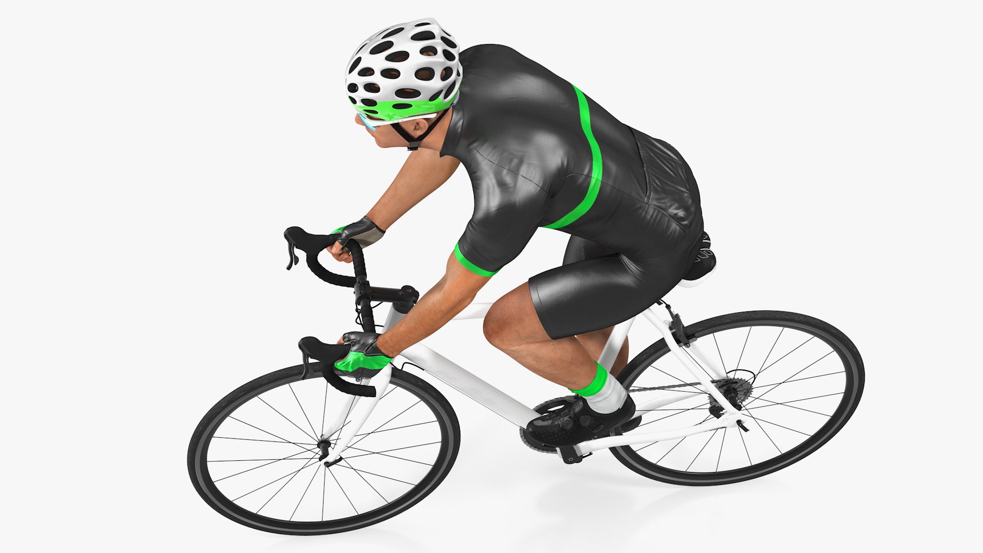 3D Road Cyclist In Action Rigged - TurboSquid 2387394