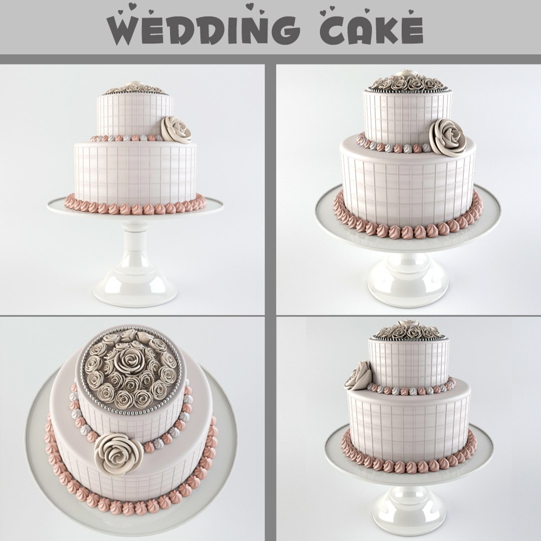 3d Model Wedding Cake
