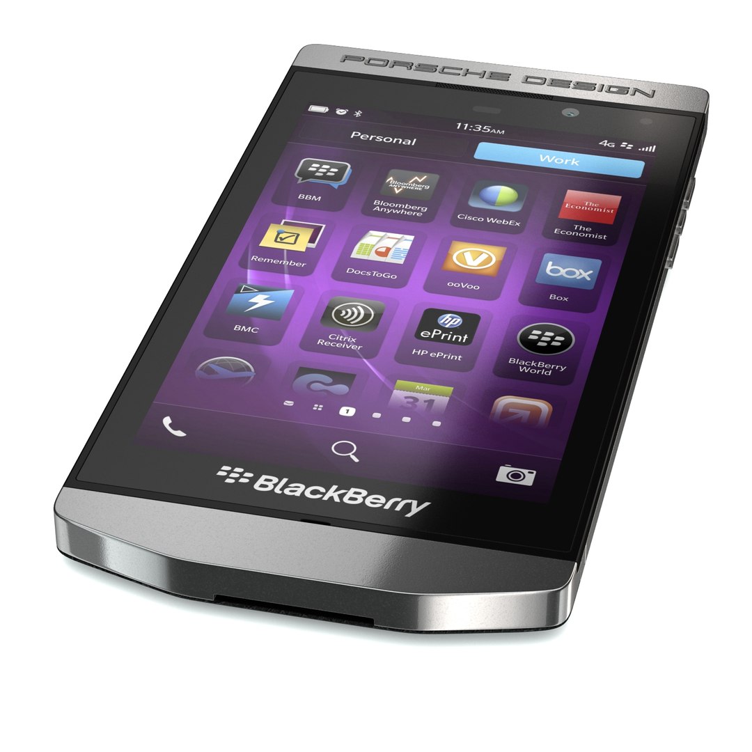 smartphone blackberry design p obj