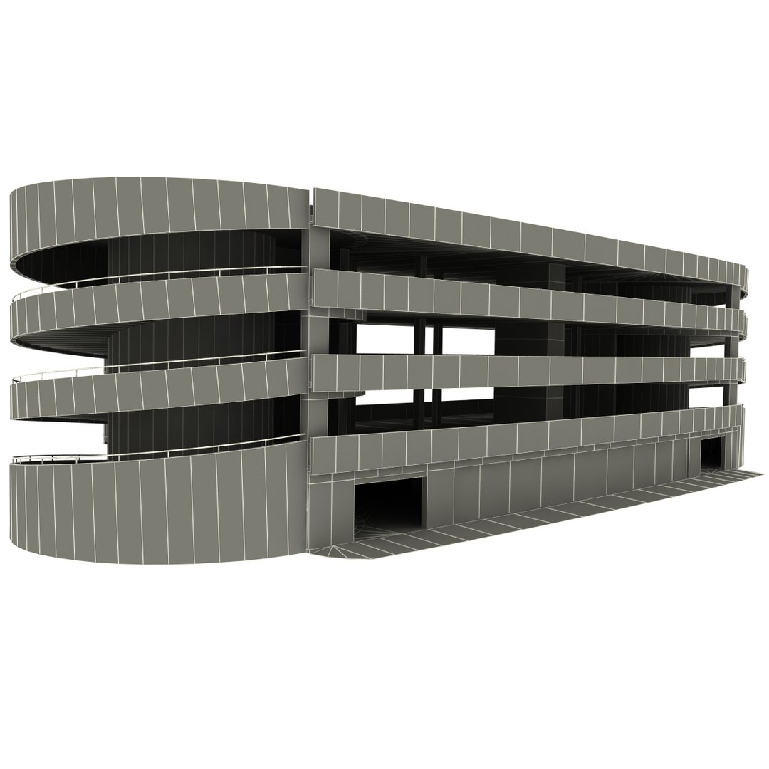 Parking Modelled 3d Model