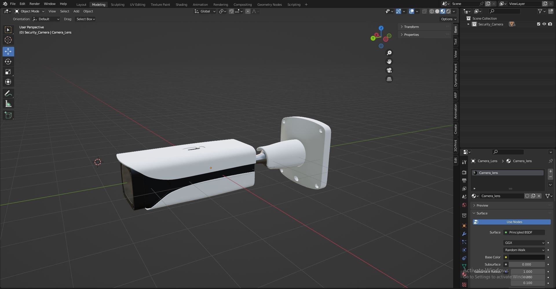 3D Analog Security Camera - TurboSquid 2066904