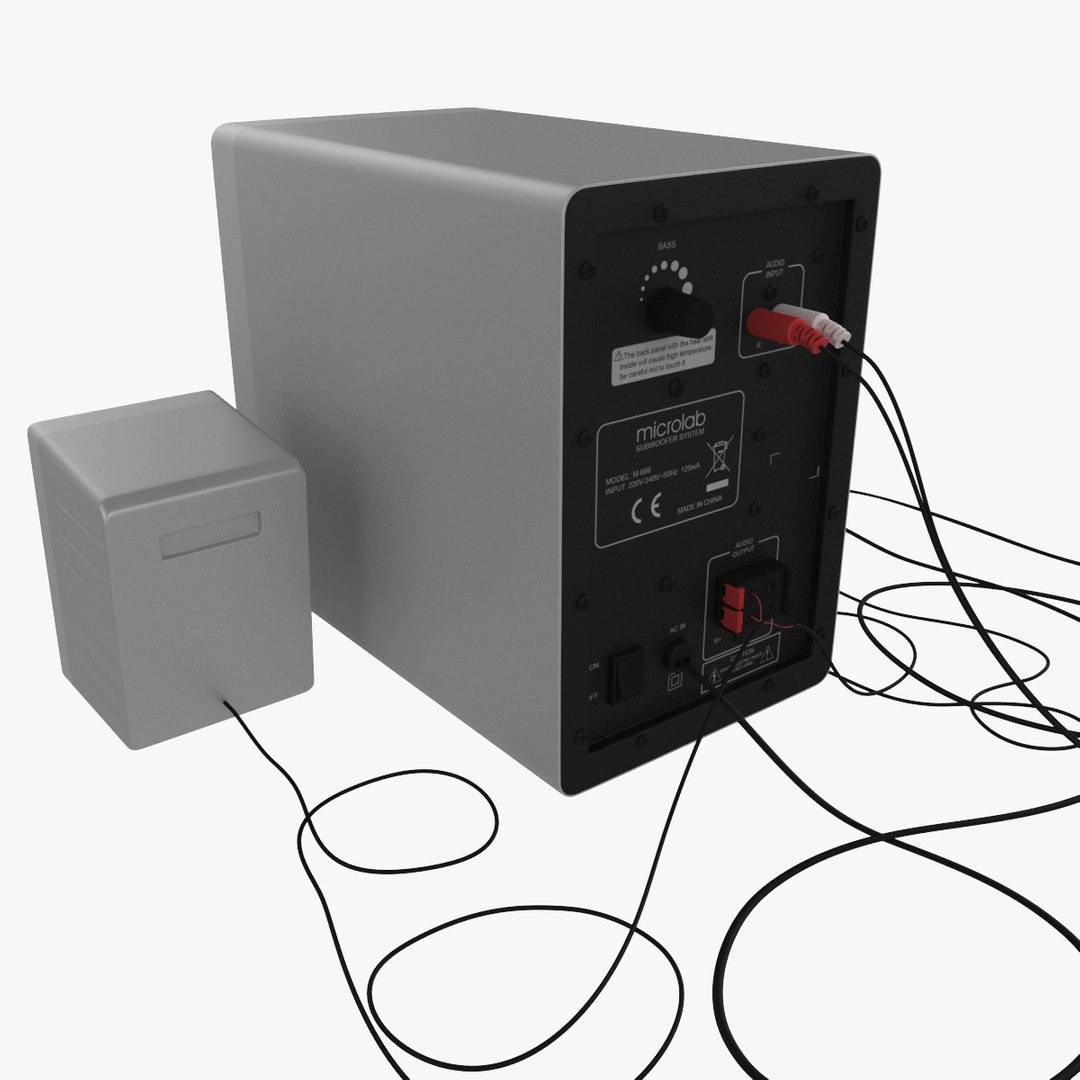 Microlab M-666 3d Model