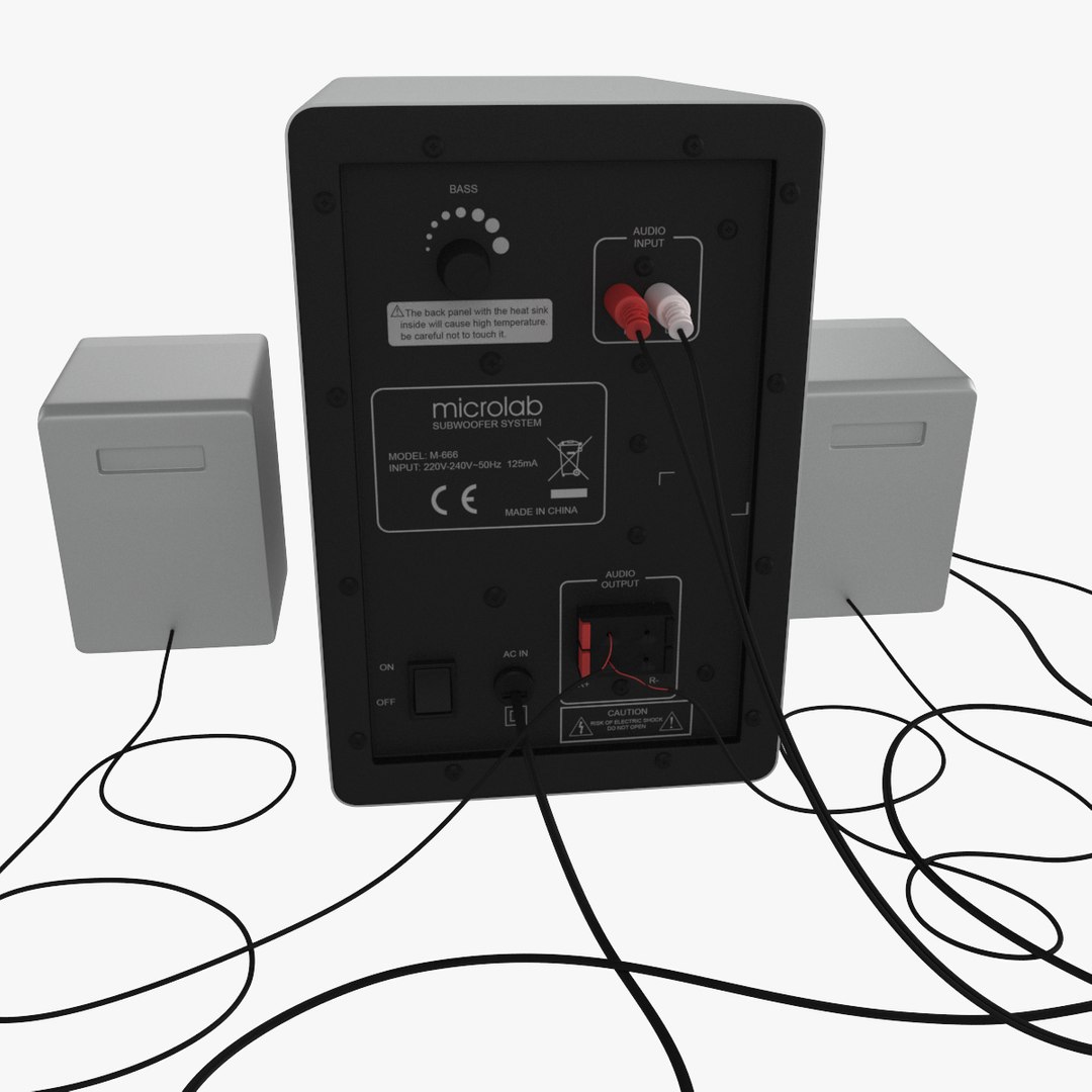 Microlab M-666 3d Model