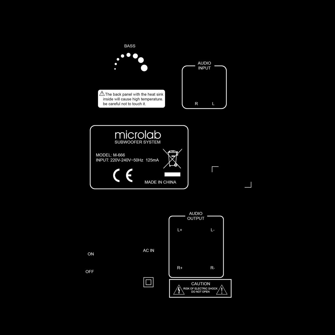 Microlab M-666 3d Model