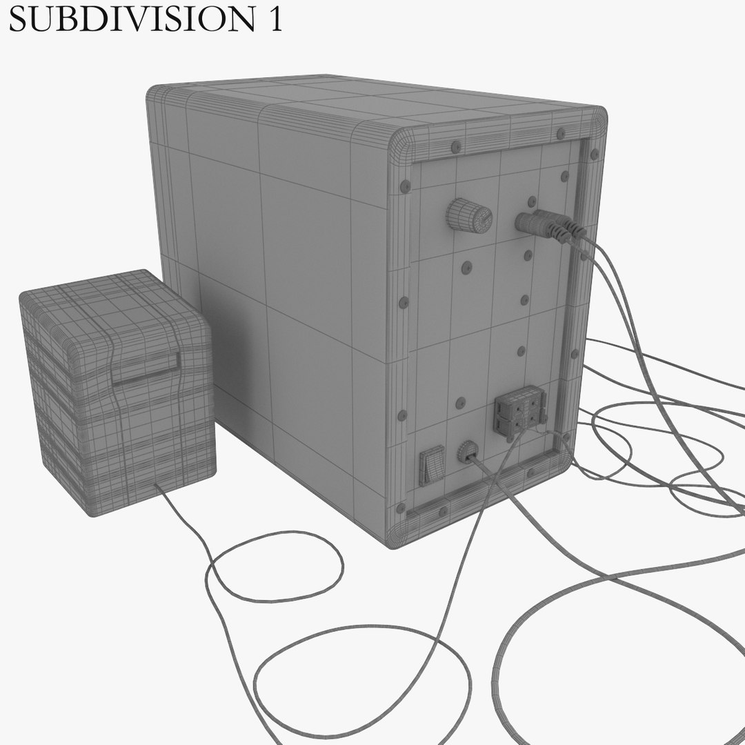 Microlab M-666 3d Model