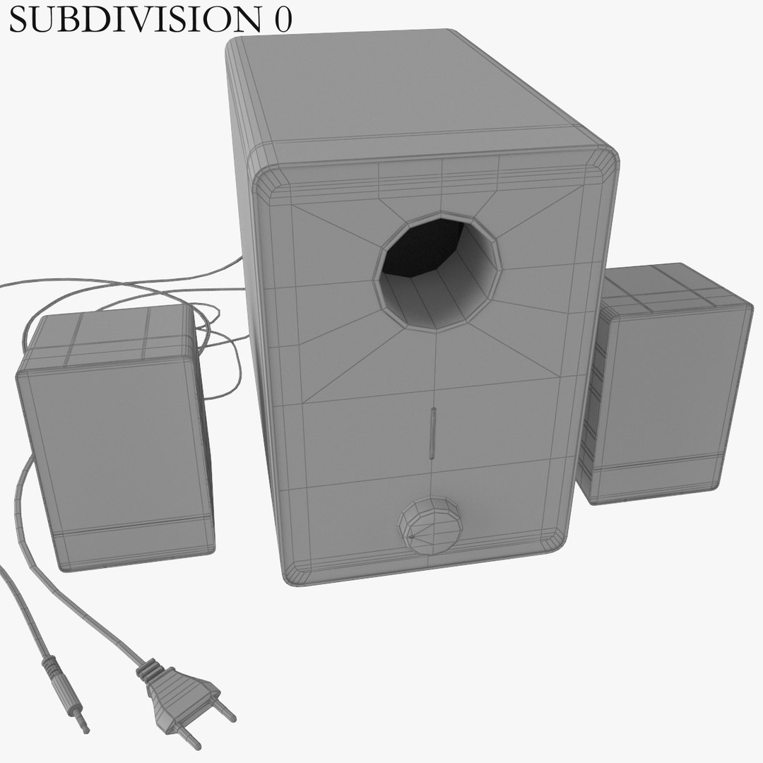 Microlab M-666 3d Model