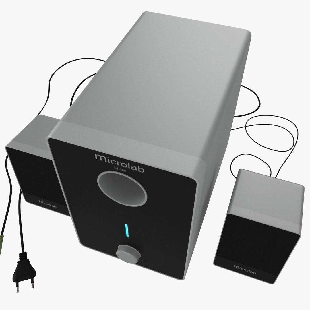 Microlab M-666 3d Model