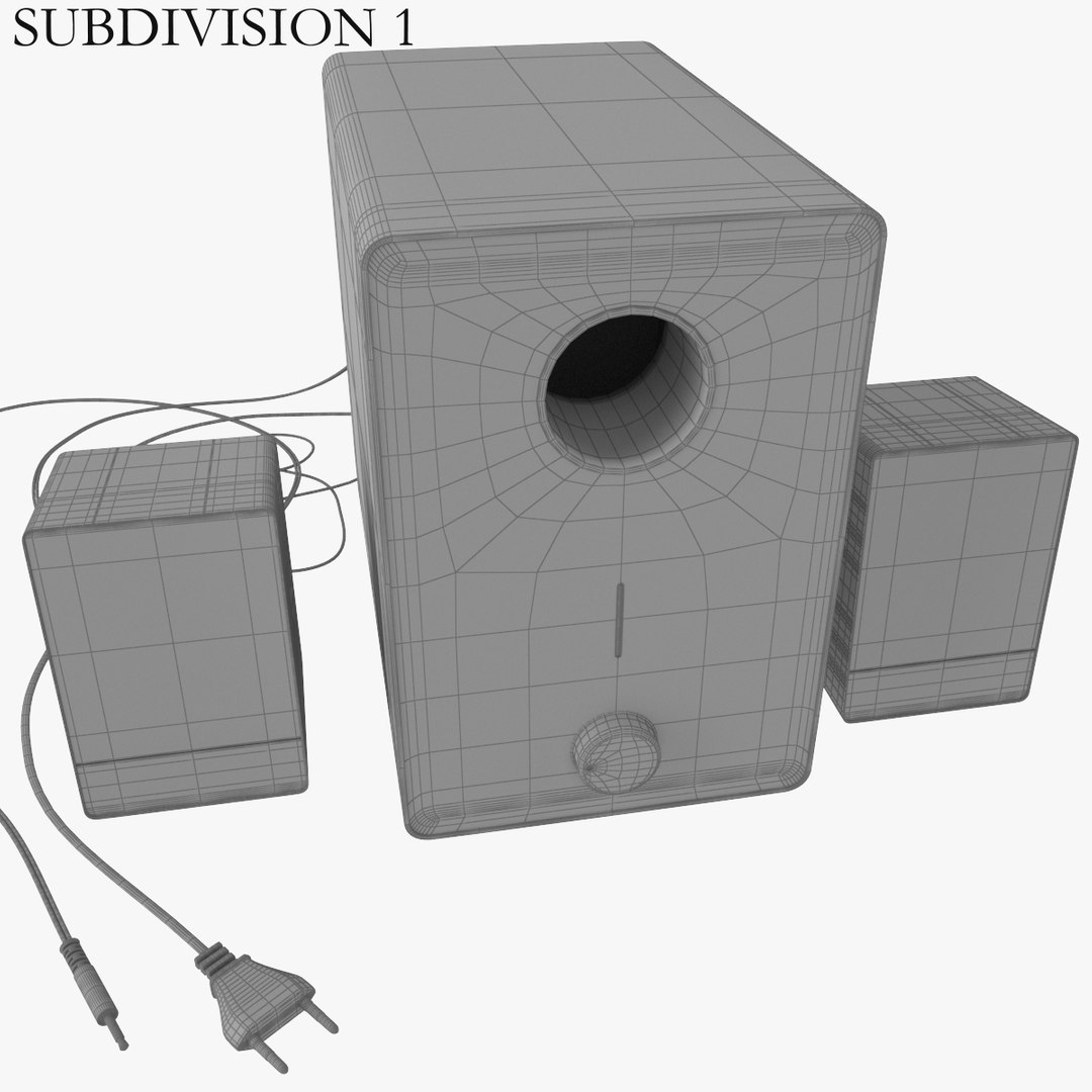 Microlab M-666 3d Model