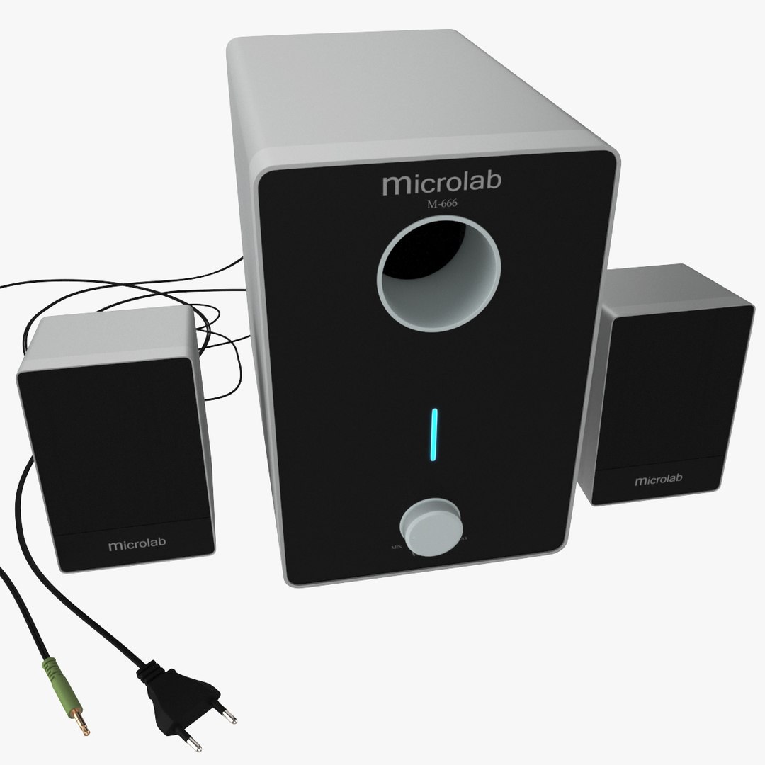 Microlab M-666 3d Model