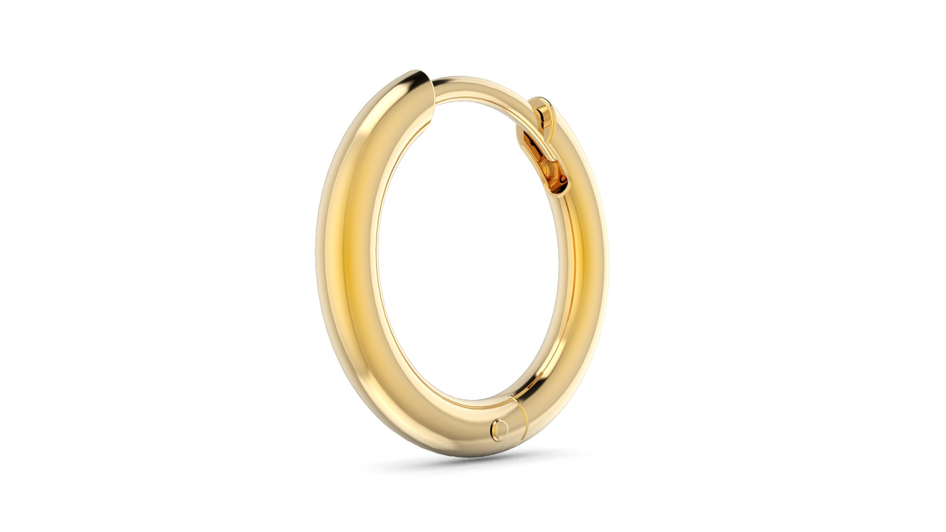 3D Model Hoop Earring With Hinge - TurboSquid 1875885