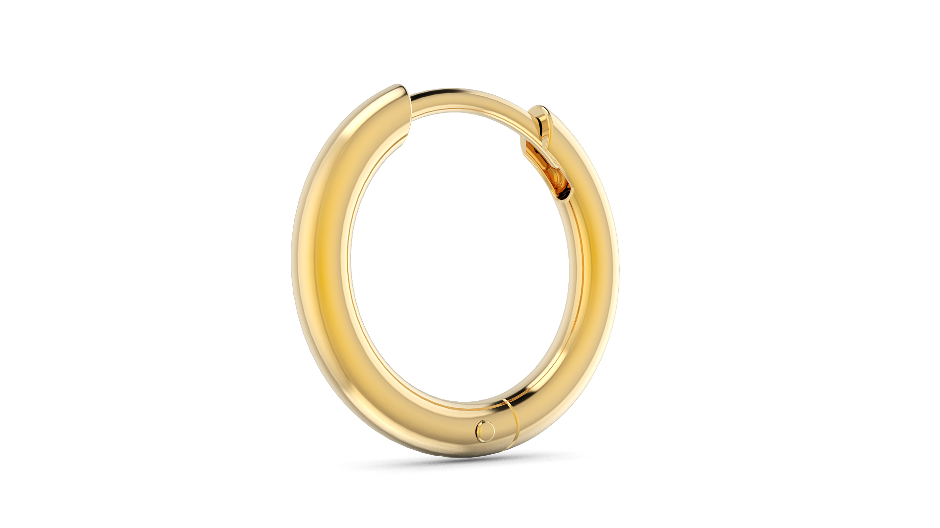 3D Model Hoop Earring With Hinge - TurboSquid 1875885