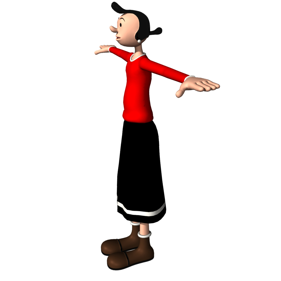 3d model olive popeye