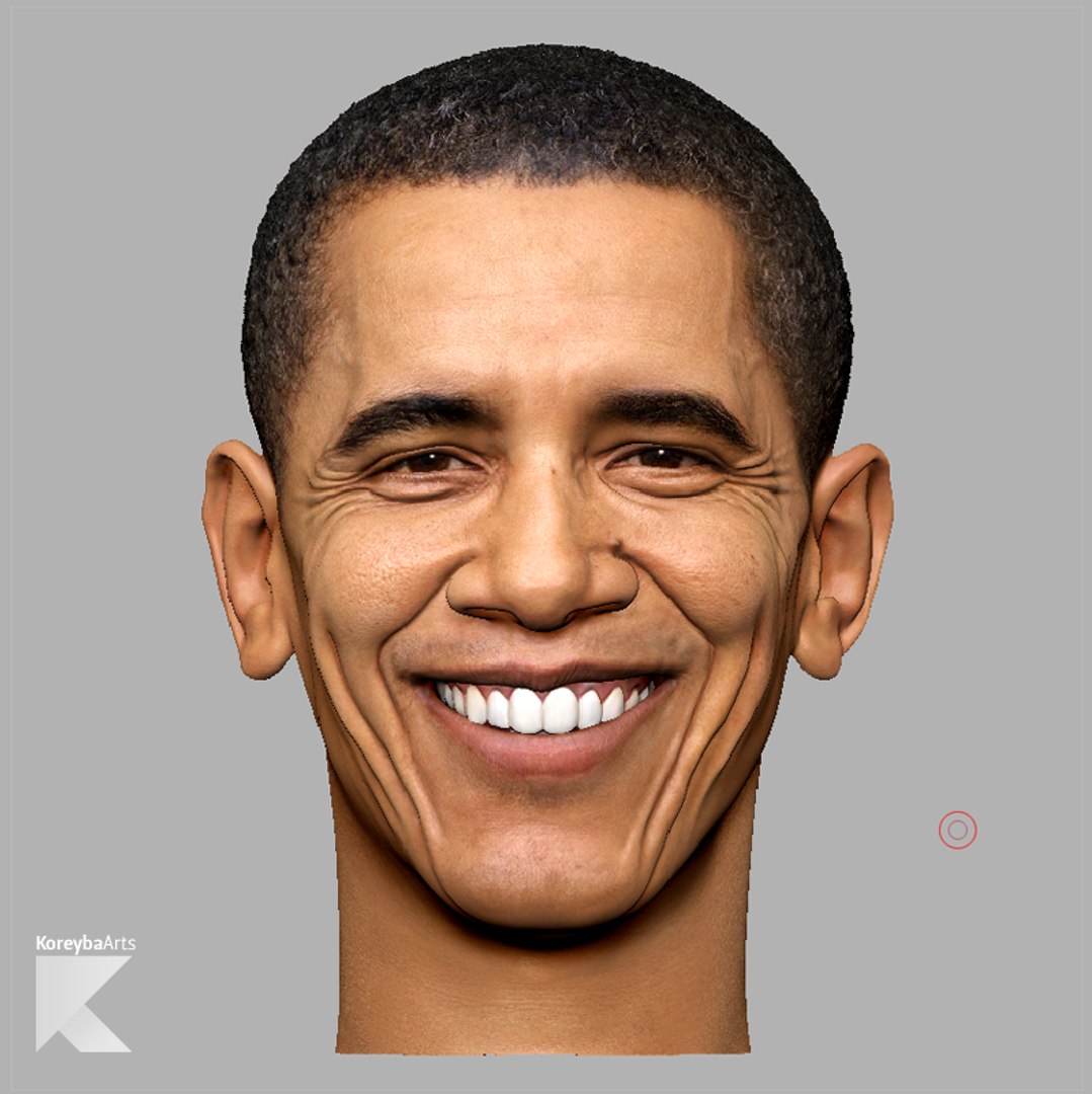 maya smiling barack obama portrait