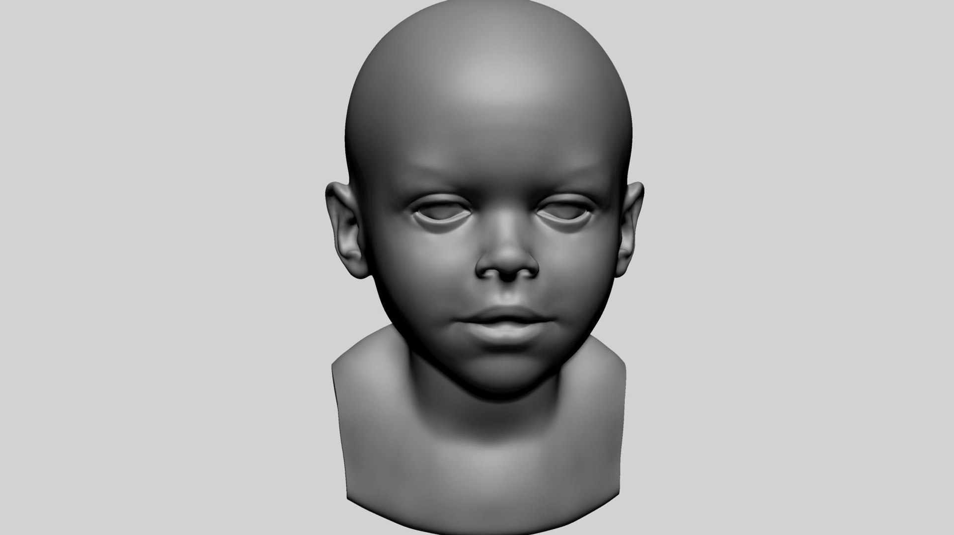 Baby Head 3D Model - TurboSquid 1891973