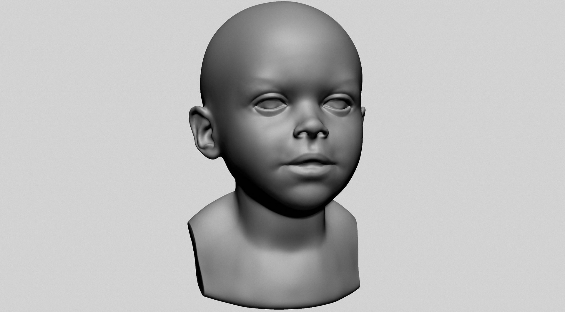 Baby Head 3D Model - TurboSquid 1891973