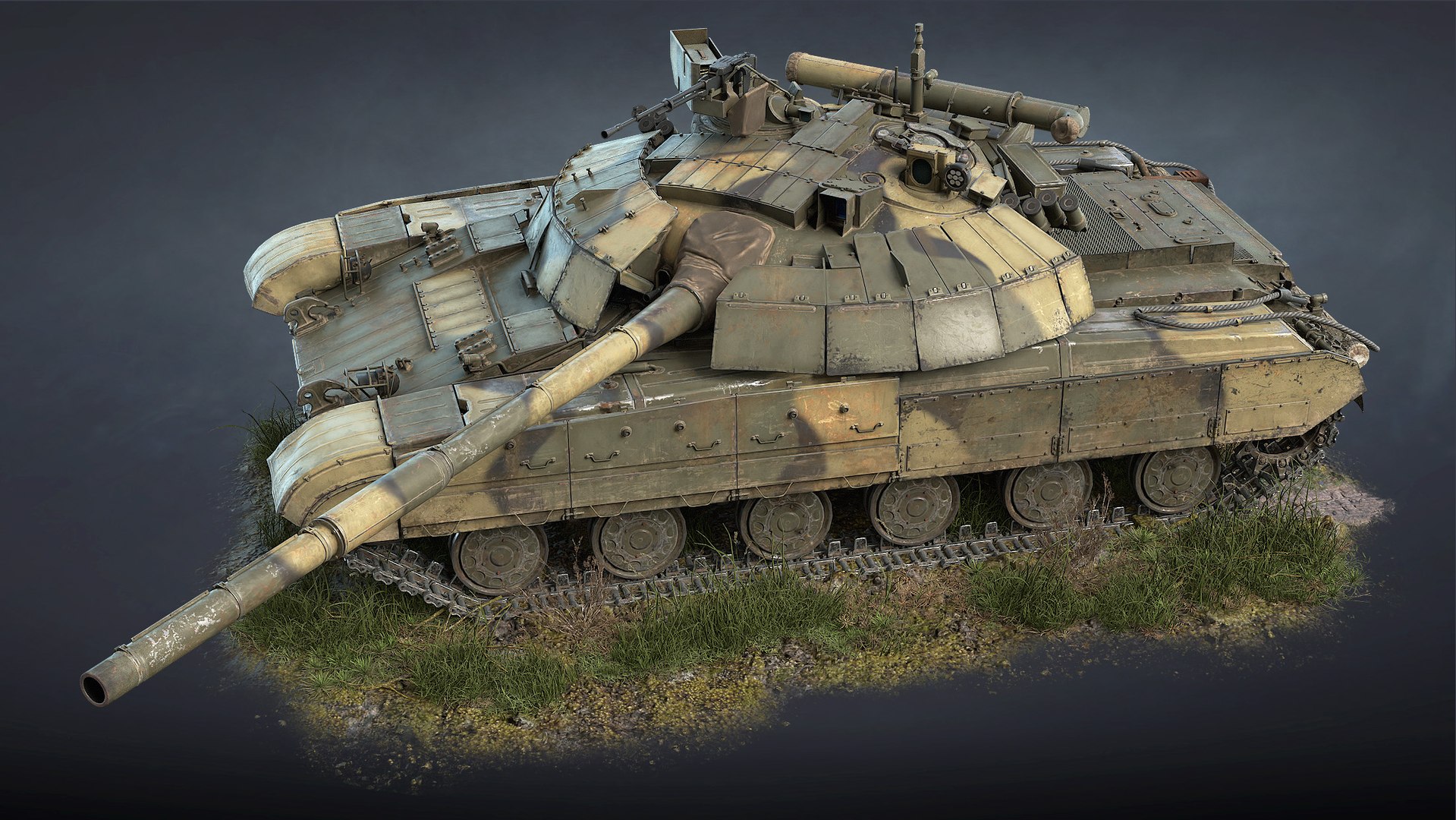 3D Tank T-64BM Bulat - TurboSquid 2269888