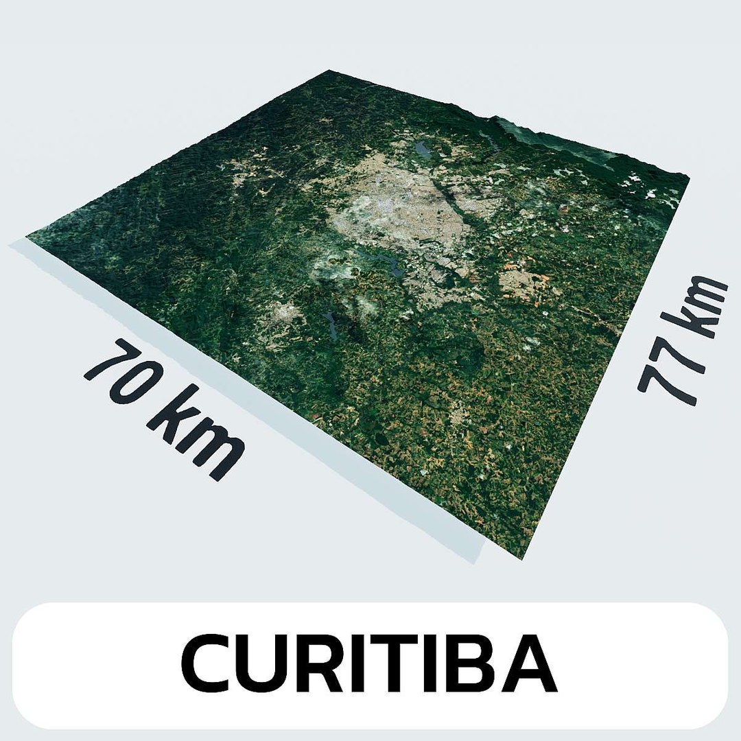 3D Curitiba Brazil City Landscape 3D Model - TurboSquid 2043289