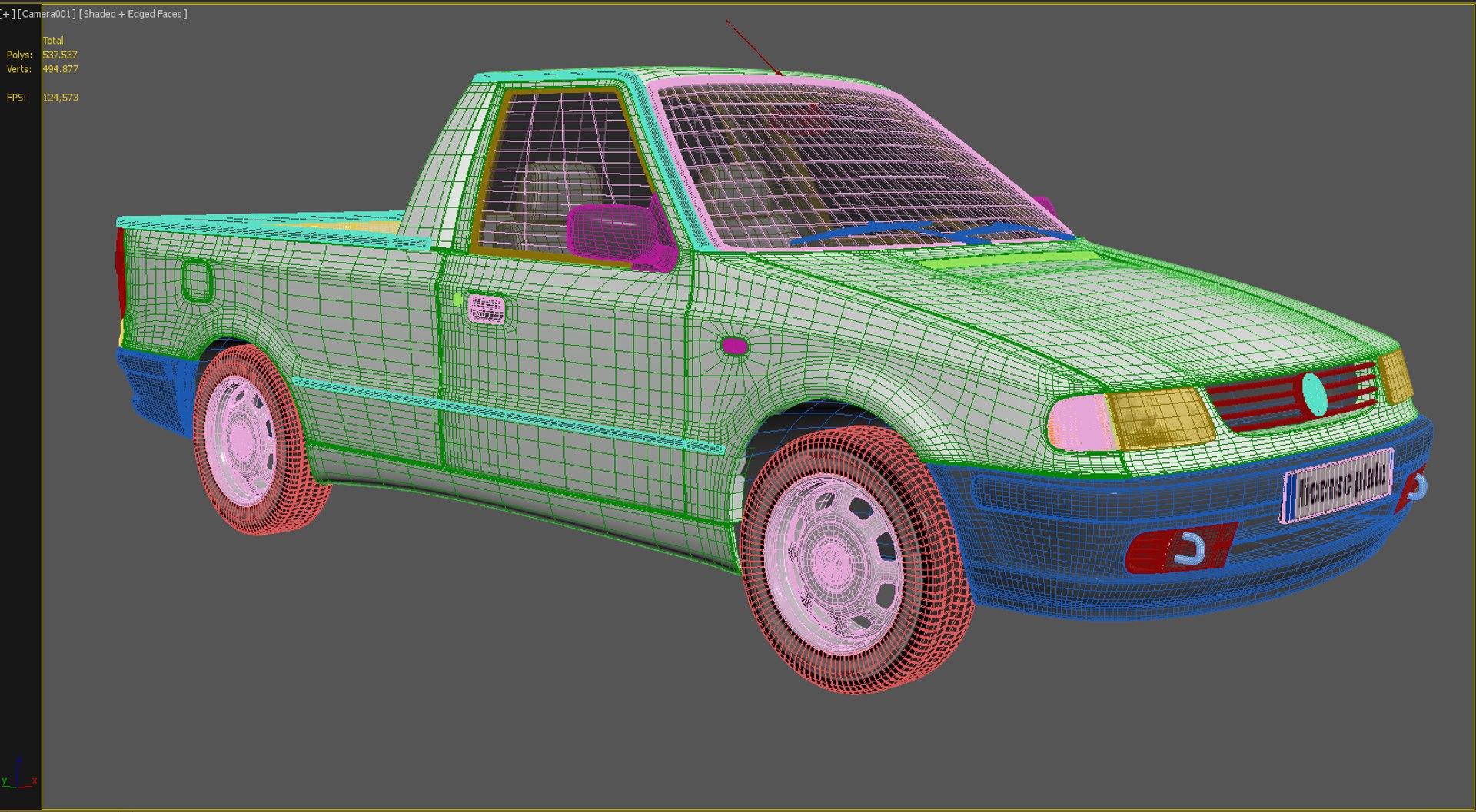 3D Volkswagen Caddy Pickup MK2 - TurboSquid 2336123