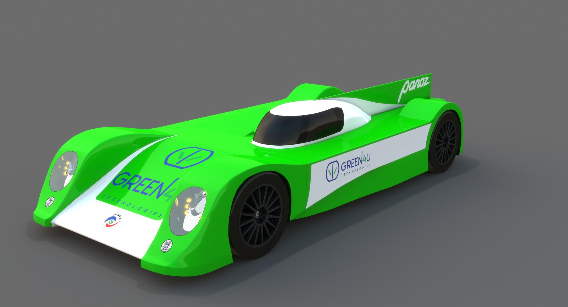 Green4u Panoz Racing Gt-ev 3D - TurboSquid 1229513