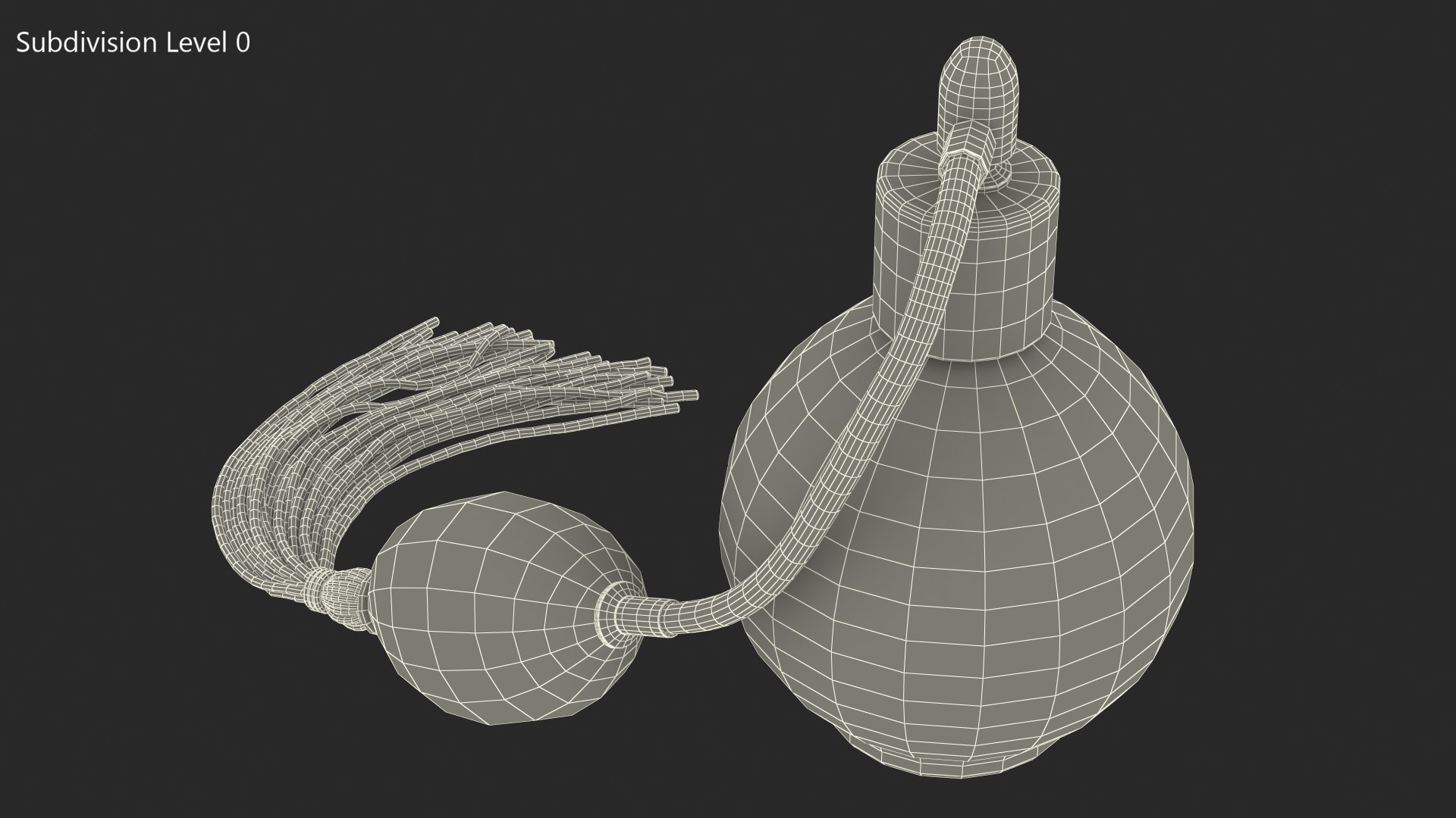 3D Perfume Bottle With Silver Hose Pump - TurboSquid 2100722