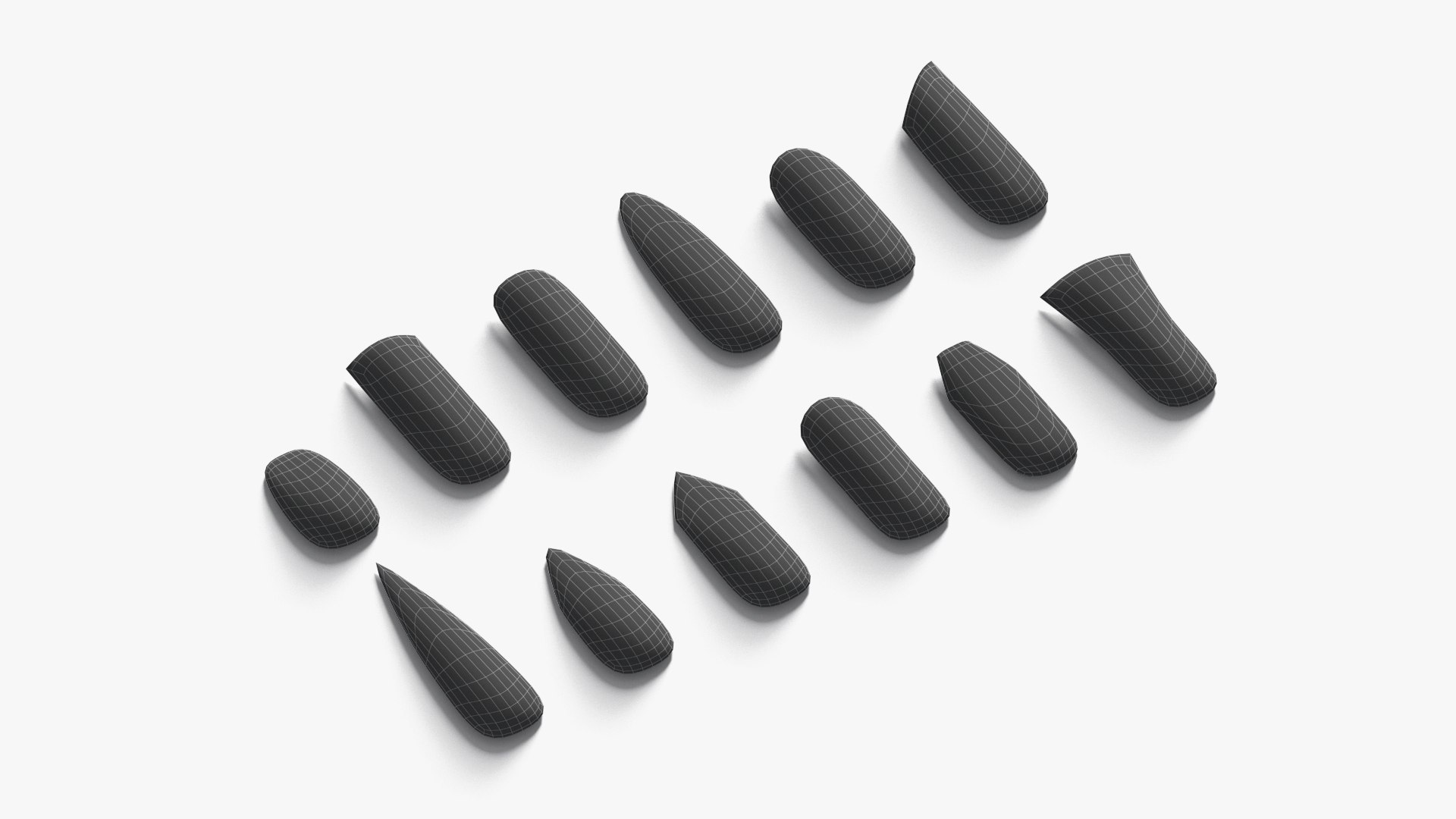 3D Nails Types Set Model - TurboSquid 1876233
