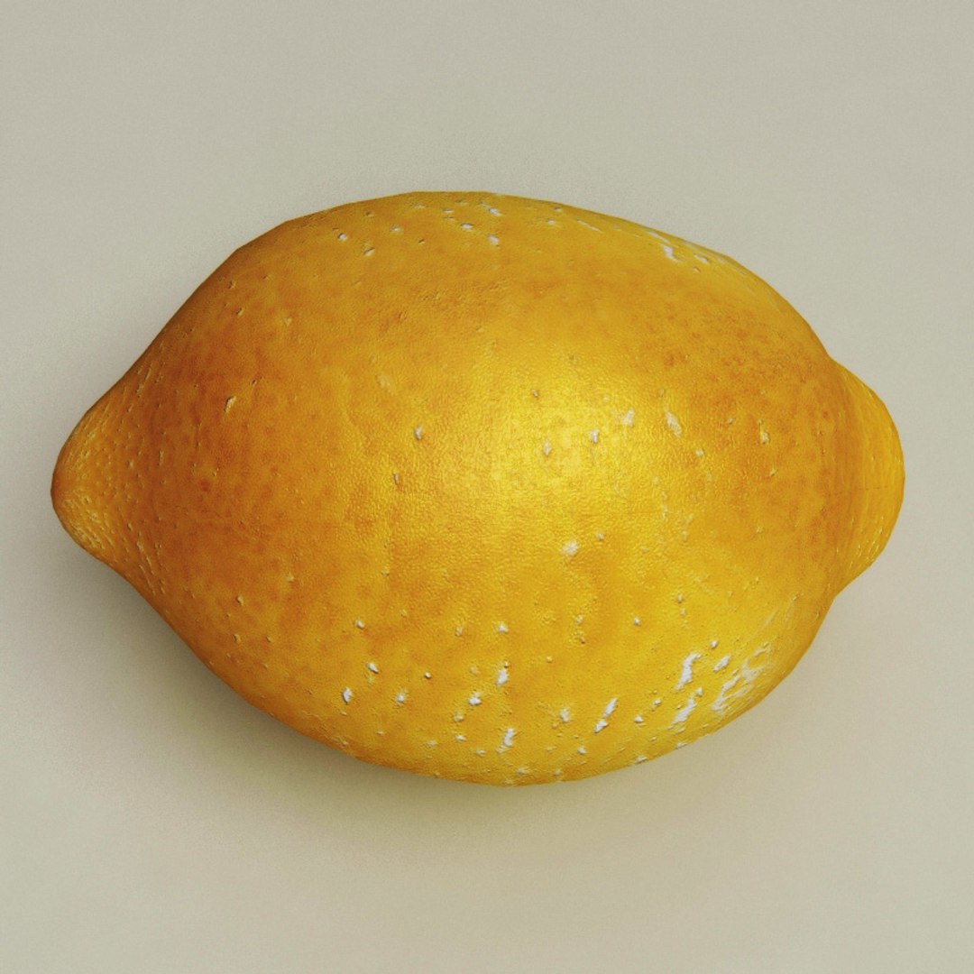3d lemons modelled model