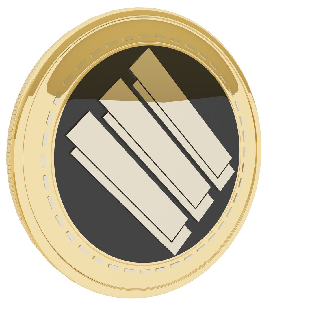 Lisk Machine Learning Cryptocurrency Gold Coin 3D Model - TurboSquid ...