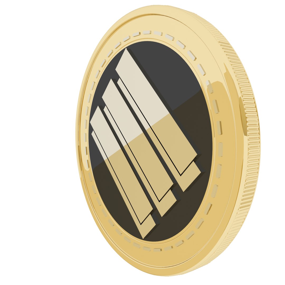Lisk Machine Learning Cryptocurrency Gold Coin 3D Model - TurboSquid ...