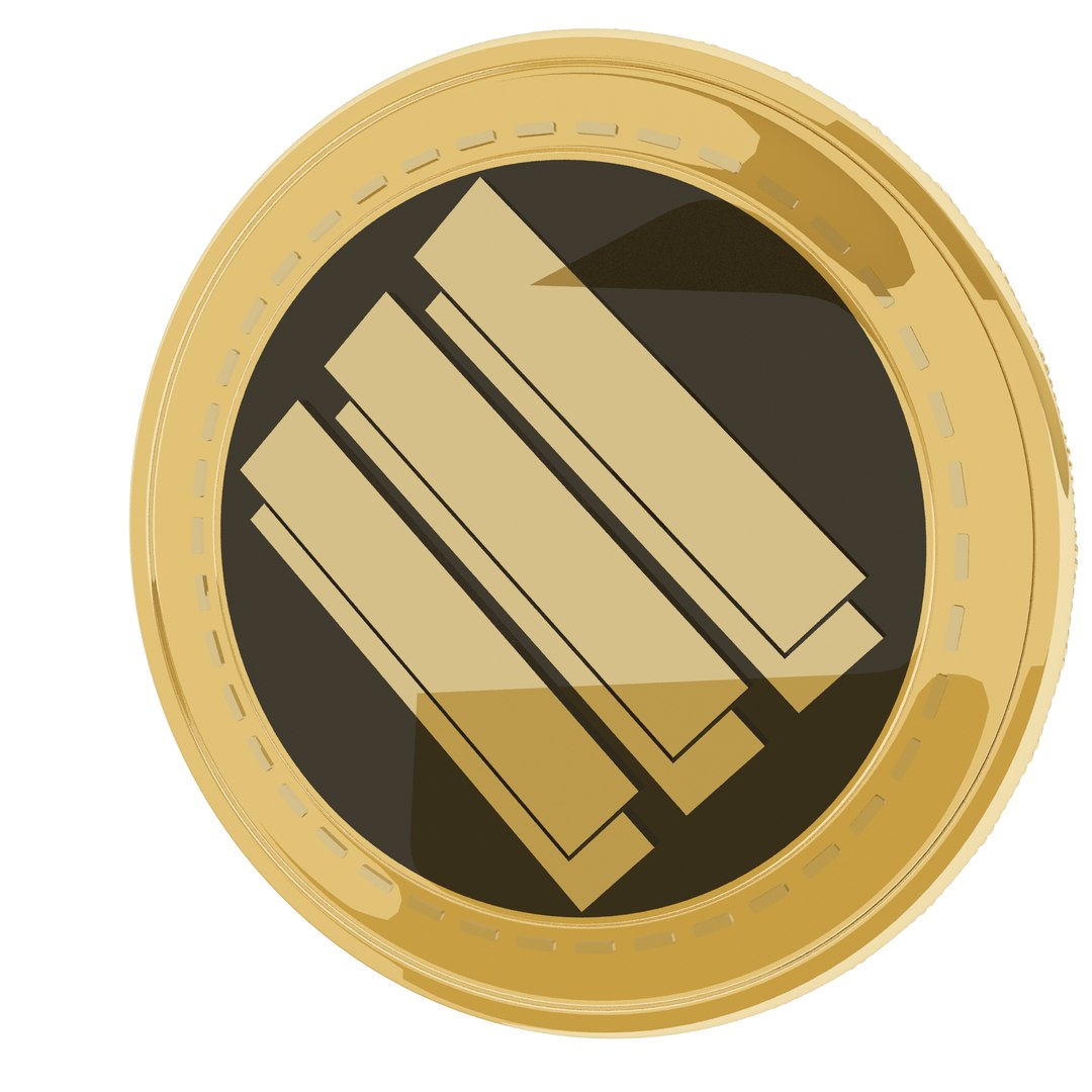 Lisk Machine Learning Cryptocurrency Gold Coin 3D Model - TurboSquid ...
