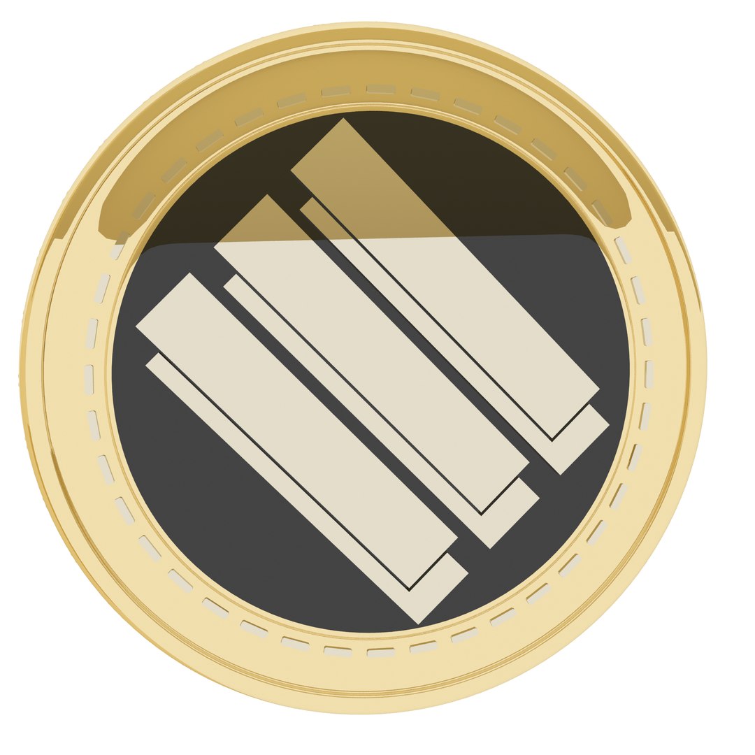 Lisk Machine Learning Cryptocurrency Gold Coin 3D Model - TurboSquid ...