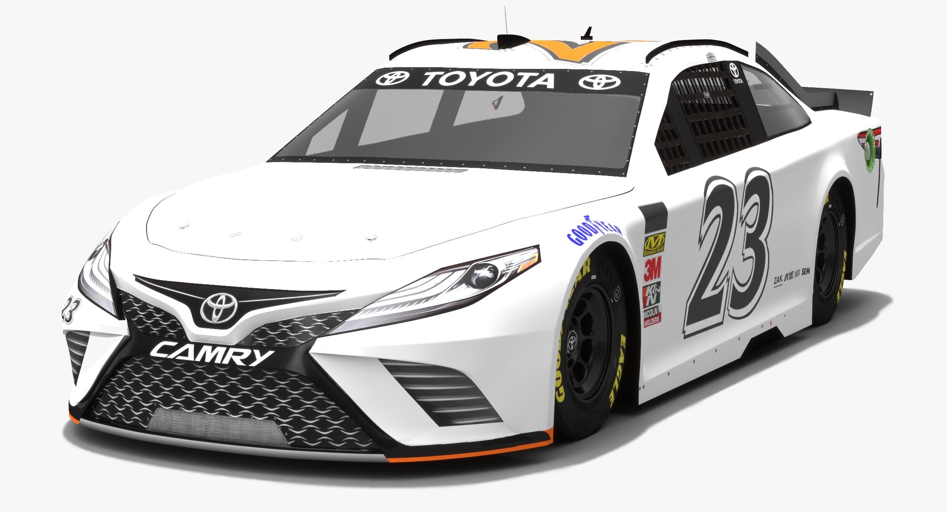 3D nascar toyota camry race car model - TurboSquid 1328712
