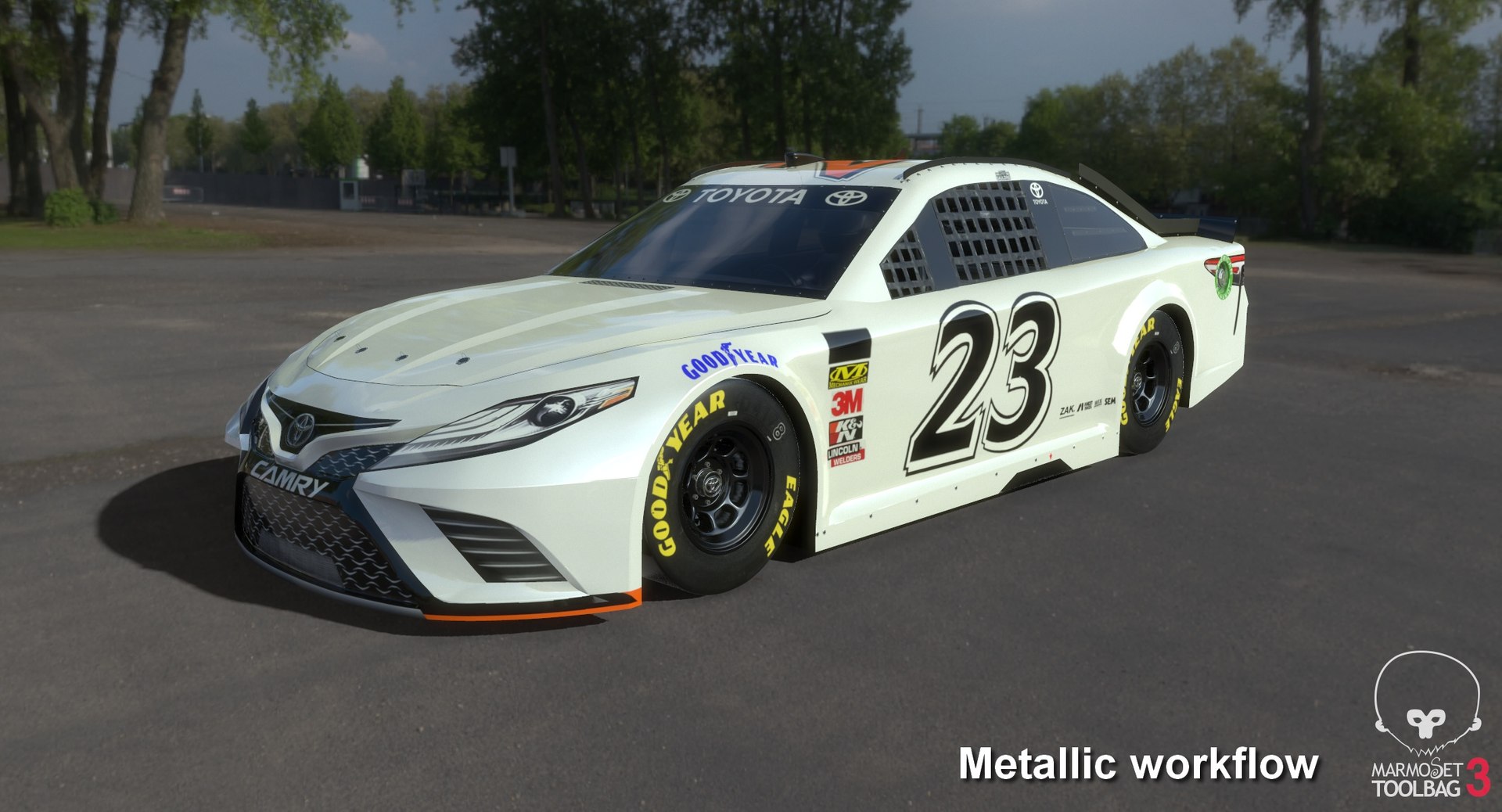 3D nascar toyota camry race car model - TurboSquid 1328712