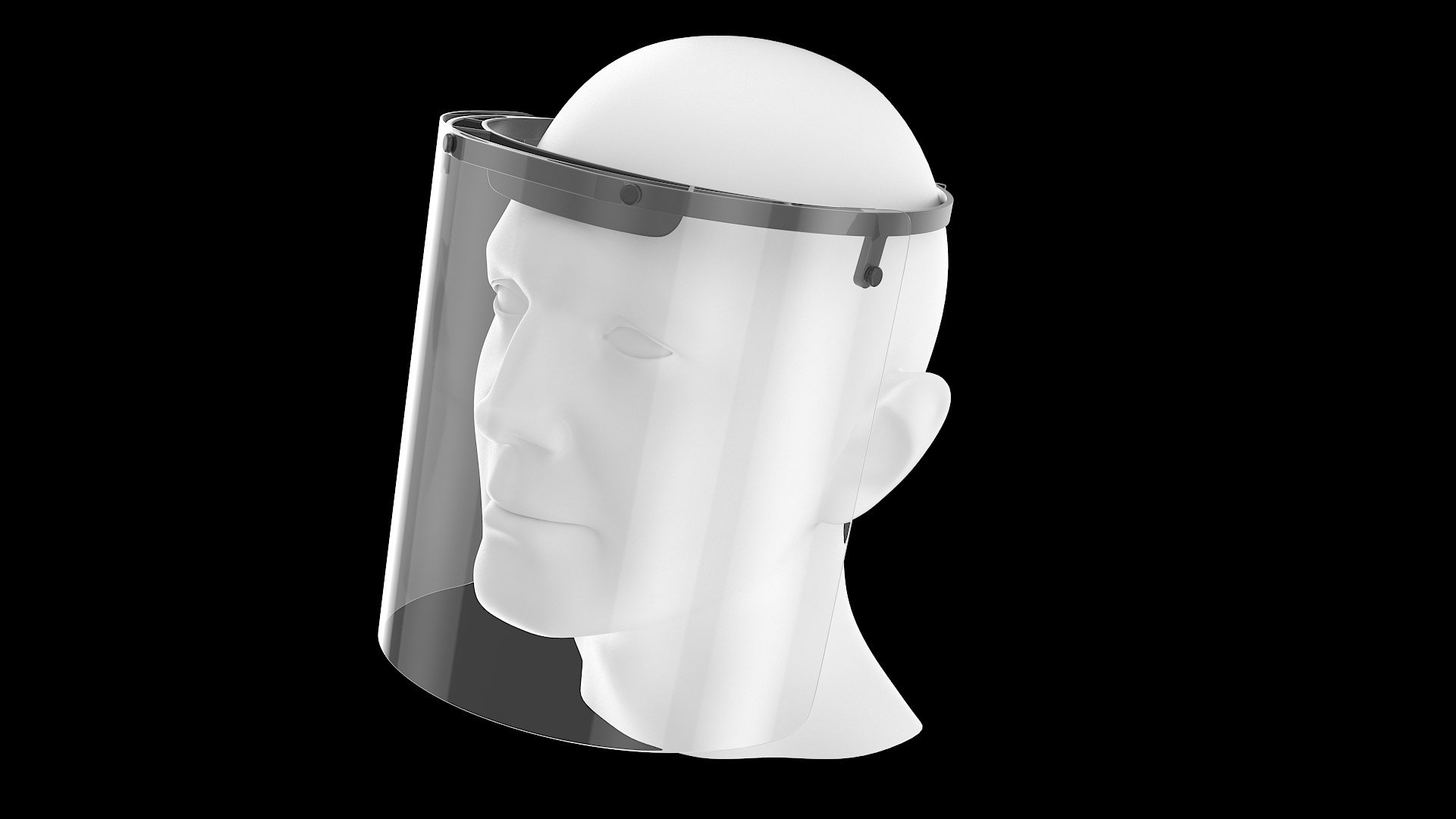 3D medical face shield - TurboSquid 1539782