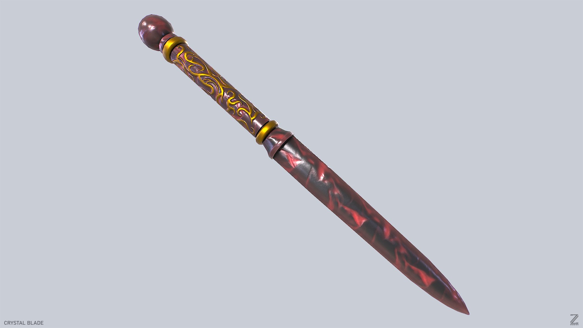 3D Crystal Blade - TurboSquid 2415857