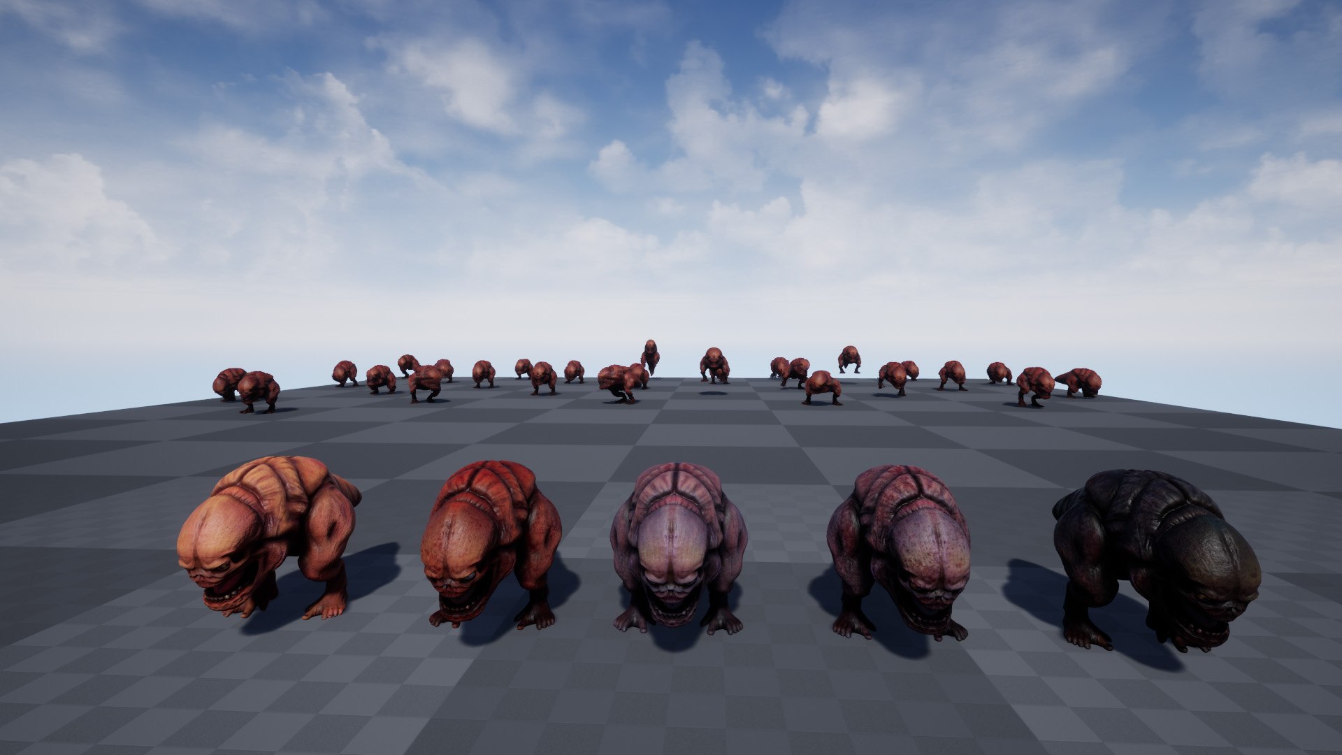 3D Hell Dog Low-poly Bipedal Head Monster - TurboSquid 1827008