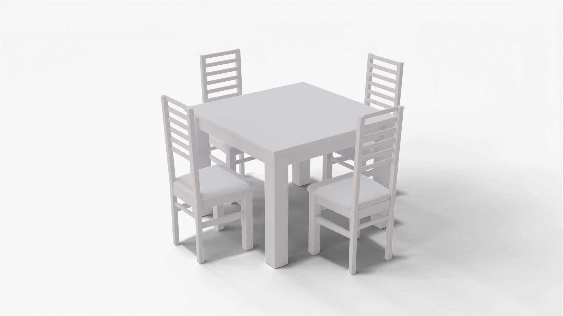 3D Dining Table Set - TurboSquid 2016851