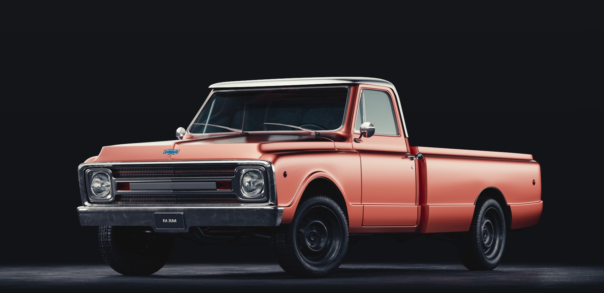 Generic farm pickup truck vehicle model - TurboSquid 1577514