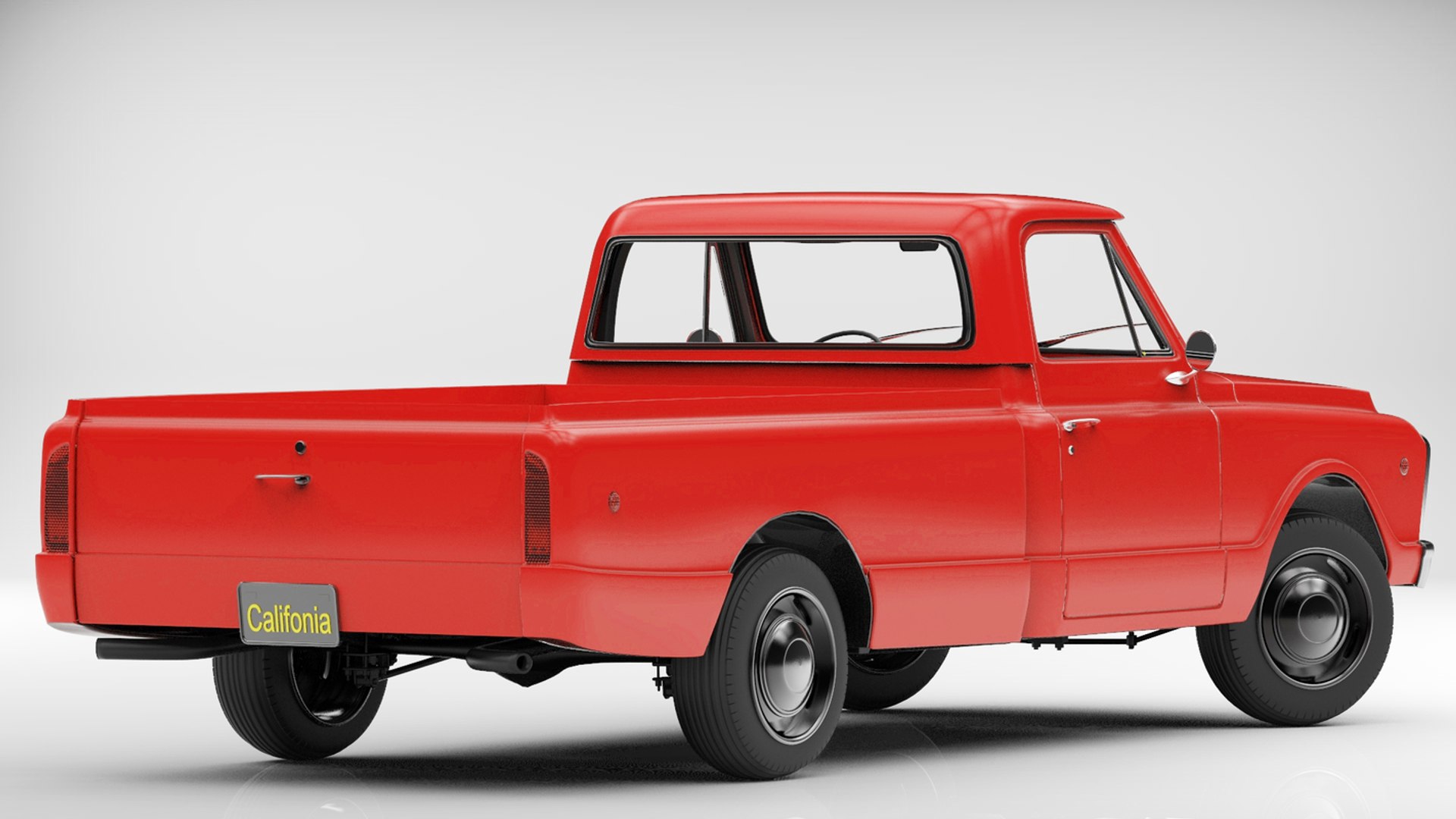 Generic Farm Pickup Truck Vehicle Model - TurboSquid 1577514